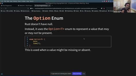 The Rust Programming Language Enums And Pattern Matching Rust01 6 Youtube