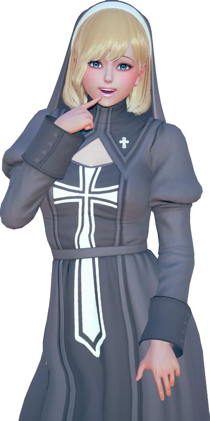 Nun Visual Novel Character Sprite With Photoshop File By Quark Yifu