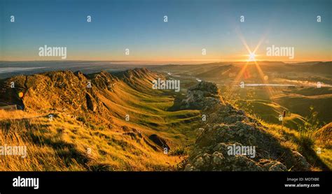 The View From The Te Mata Peak Napier Hawkes Bay New Zealand At