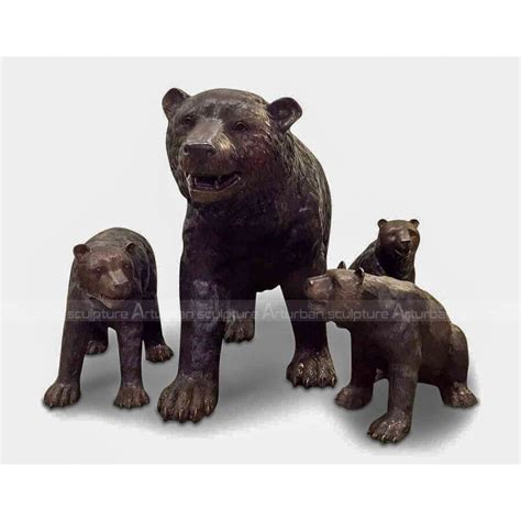 Bear With Cub Statue Arturban Sculpture Supplier
