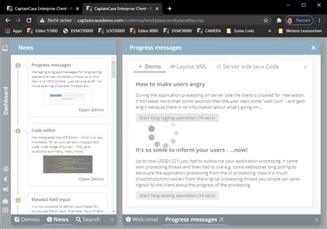 Application Processing Progress Indicator Captaincasa Enterprise Client