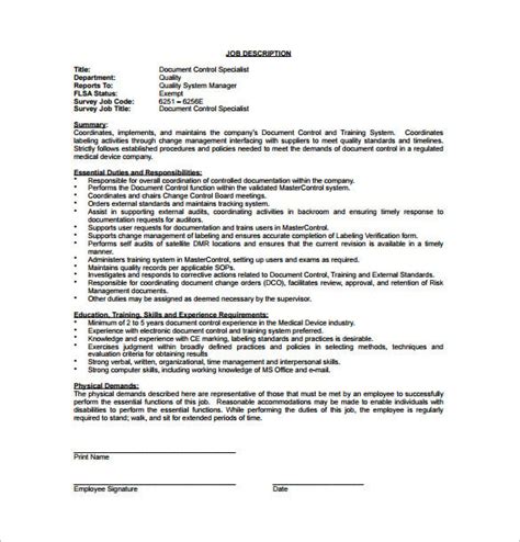12 Controller Job Description Templates Free Sample Example Format Download