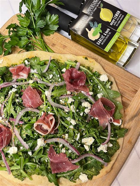 Lemon Garlic Flatbread