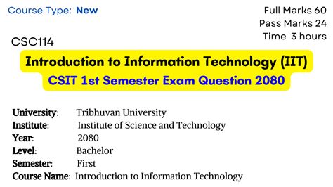 Iit Csit 1st Semester Exam Question 2080 Neb Notes Iswori Education
