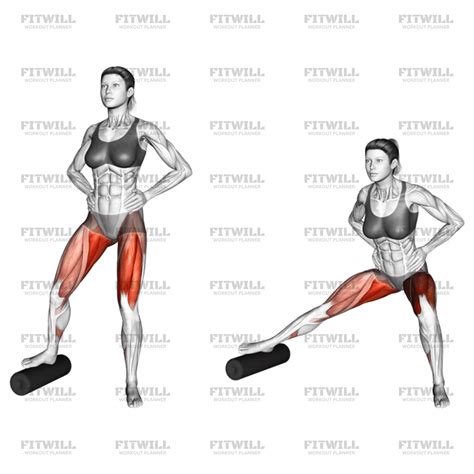 Split Lateral Squat With Roll Exercise Guide Video Techniques Benefits How To Muscles