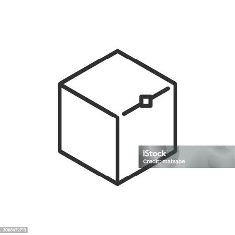 3d 모델의 가장자리 선형 아이콘입니다 편집 가능한 획이 있는 선 3차원 형태에 대한 스톡 벡터 아트 및 기타 이미지 3차원 형태 경계 구획 Istock