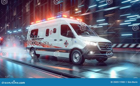 An Ambulance With Exterior Cameras And Sensors For Enhanced Navigation
