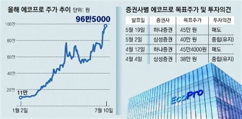 증권사도 전망 포기한 에코프로 초고속 질주 고평가 논란 비즈n
