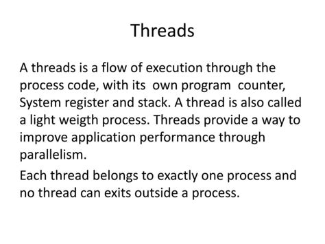Threads Ppt