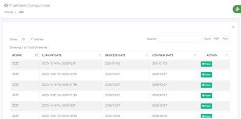 Online Inquiry Dtr Computation