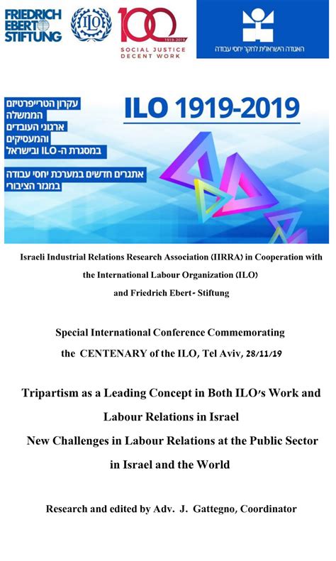 International Conference 100th Anniversary Of The International Labour Organization Ilo