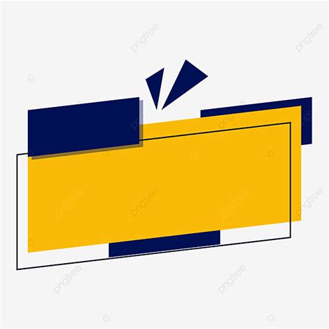 Shapes Text Box Vector Hd Images Creative Shape Text Box Banner Png