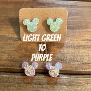 Color Changing Mouse Stud Earrings Mickey Color Changing Earrings