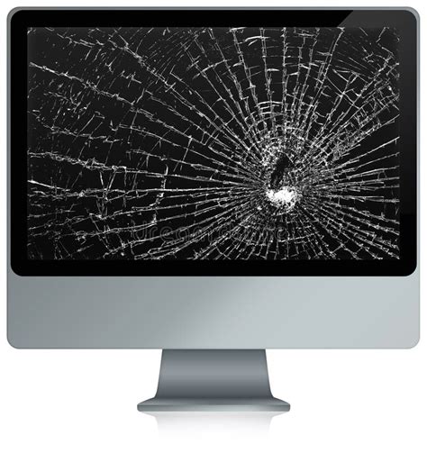 Smashed Computer Stock Illustration Illustration Of Electronic 9990491
