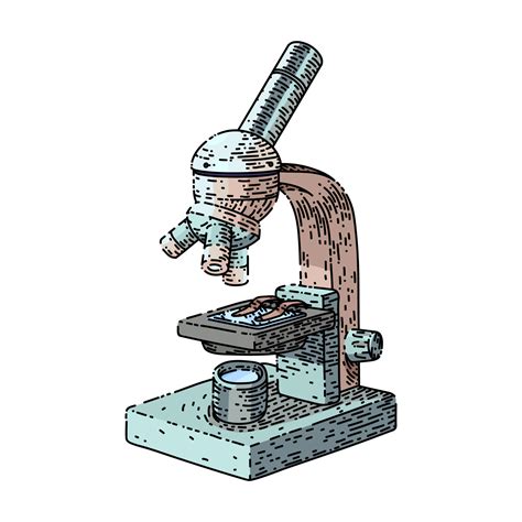 Microscope Lab Sketch Hand Drawn Vector 17590228 Vector Art At Vecteezy