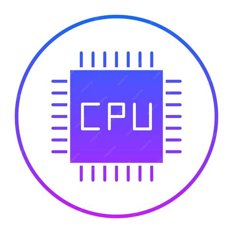 Premium Vector Cpu Vector Illustration