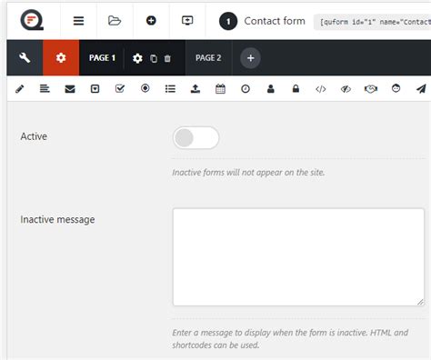 Deactivating A Form Themecatcher Support