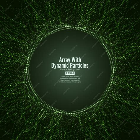 Premium Vector Array With Dinamic Particles
