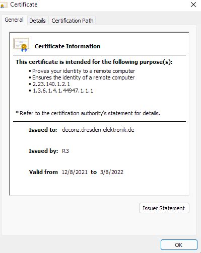 Update Rasbee Ii Certificate Error · Issue 5642 · Dresden Elektronik