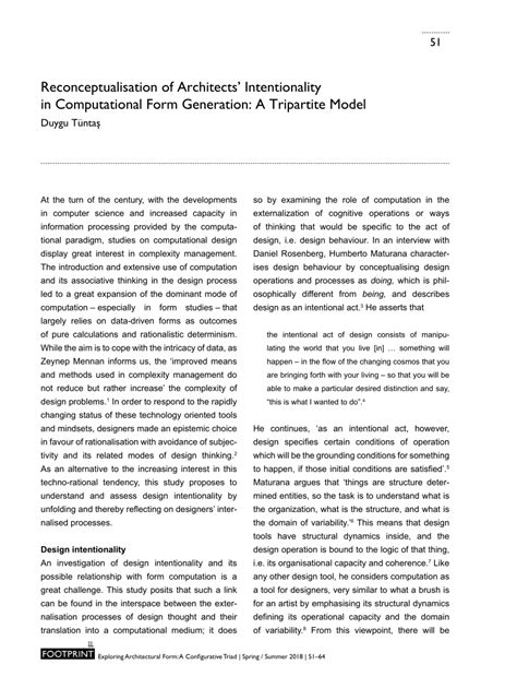 Pdf Reconceptualisation Of Architects Intentionality In