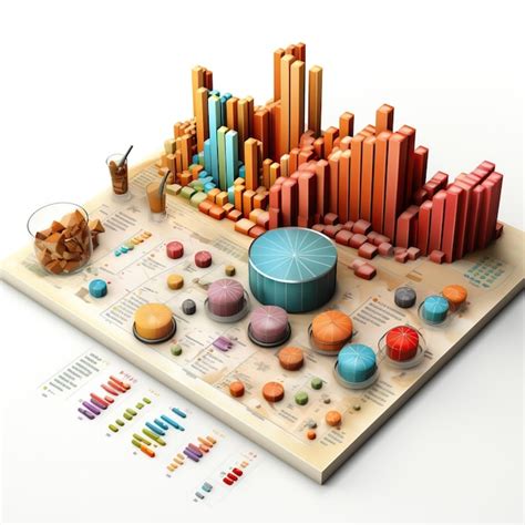 Premium Vector Realistic Vector Statistics Elements On White Background