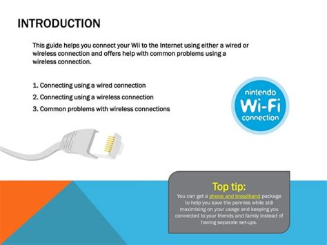 Nintendo Wii Internet Connection Setup PDF
