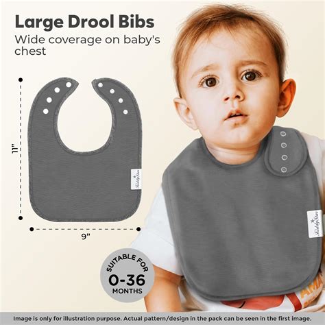 Double Layer Bandana Bibs Thick Multi Snaps Organic Cotton Soft