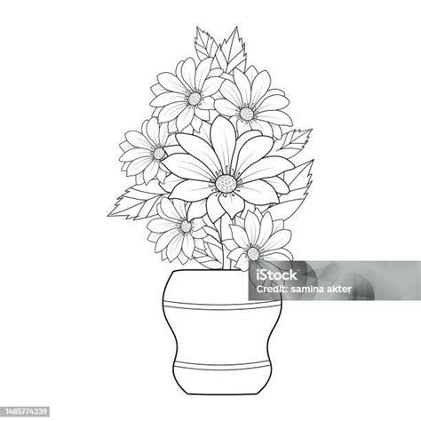 데이지 꽃 그리기 문신 윤곽 데이지 꽃 그림 데이지 꽃을 흑백으로 그립니다 현실적인 데이지 꽃 그리기 데이지 꽃 그리기 사실적