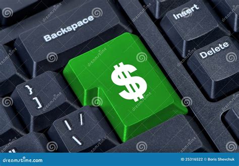 Bouton De Clavier Avec Le Symbole Du Dollar Photo Stock Image Du