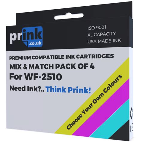 Epson Workforce Wf 2510 Ink Cartridges Prink Print Smart