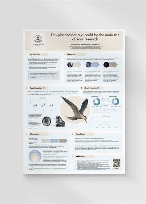 scientific poster template a0 portrait powerpoint for conference