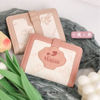 AugstingQ萌選物店 迪士尼夢幻系列 小美人魚 愛麗絲 皮革票卡夾 短夾 票卡包 卡片包 名片夾 蝦皮購物