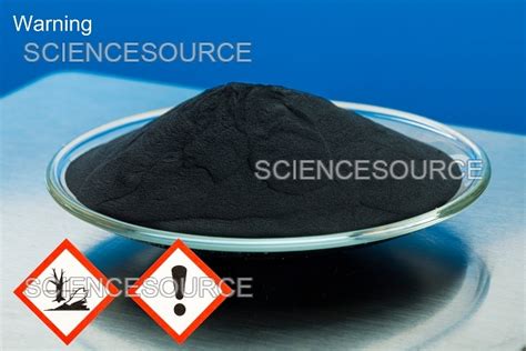 Copper II Oxide With Hazard Pictograms Stock Image Science Source Images