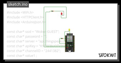 double led wokwi esp32 stm32 arduino simulator