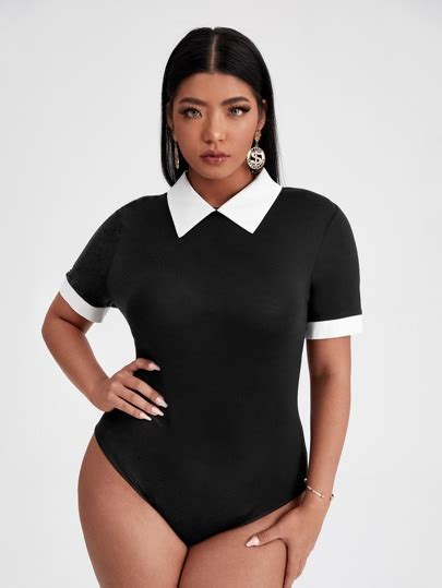 Shop Plus And Curve Bodysuits Plus Size And Curve Clothing Shein Usa