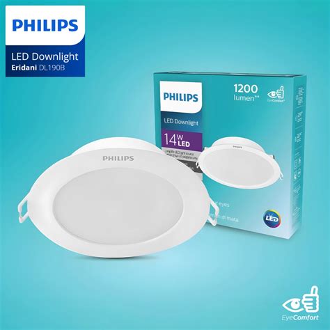 Philips Eridani Dl190b Recess Downlight 4” 6” 8” 10w 14w 23w Daylight
