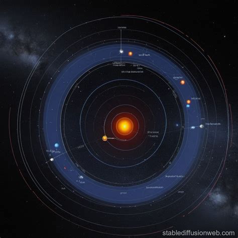 Atom With Electrons Orbiting In Layers Stable Diffusion Online