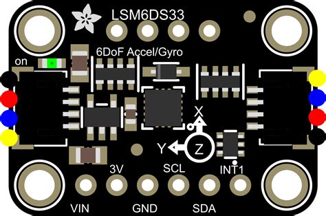 How To Use Adafruit LSM DS DoF Accel Gyro IMU Pinouts Specs And Examples Cirkit Designer