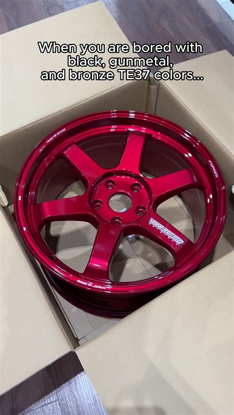 Rays Te37 Ultra M Spec In Hyper Red Is Dtmcartech Dtmcartech