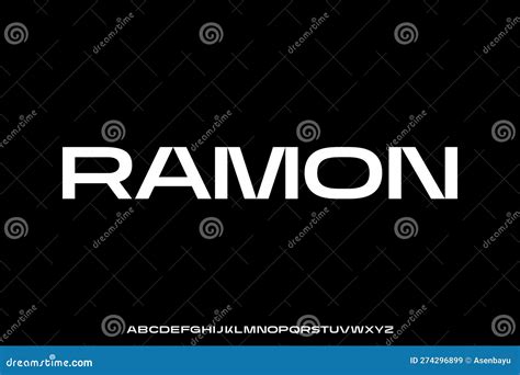 Grotesque Sans Serif Alphabets Display Font Vector 273039663