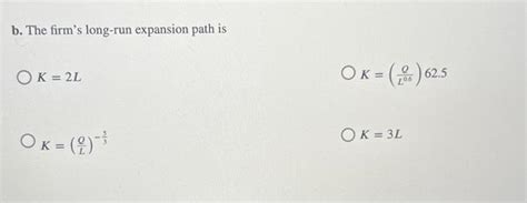 Solved The Calculus Of Cost Minimization End Of Appendix