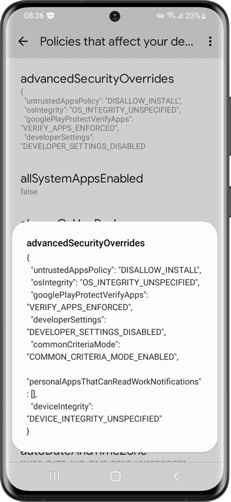 Common Criteria Mode For Corporate Owned Android Enterprise Devices