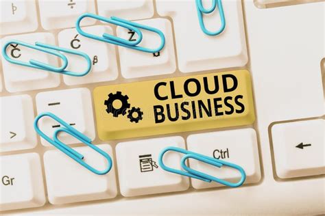 Sign Displaying Cloud Business Word Written On Computing That Relies On Shared Computing