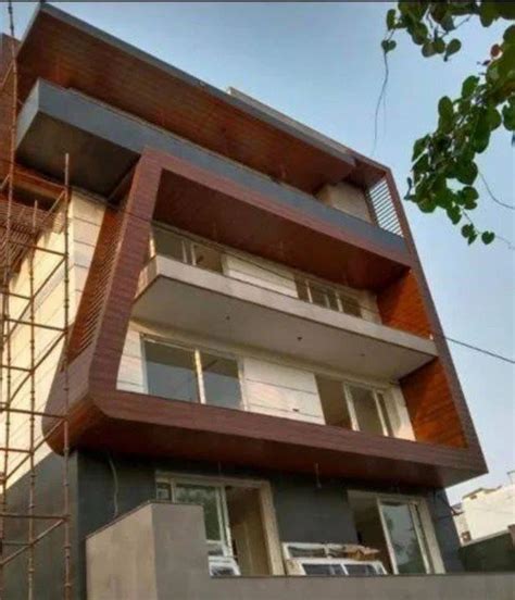 Brown Wooden Building Hpl Wall Cladding Service 6 Mm At ₹ 325sq Ft In