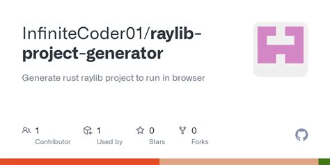 Github Infinitecoder01raylib Project Generator Generate Rust Raylib