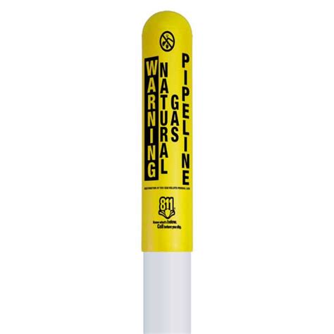 Warning Natural Gas Pipeline Bullet Marker Save 10 Online