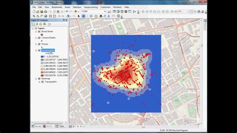 Gis Spatial Analyst Tutorial Using John Snows Cholera Data Youtube