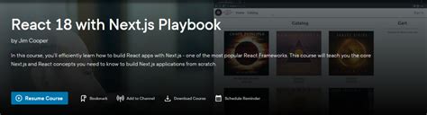 New Nextjs Course React 18 With Nextjs Playbook