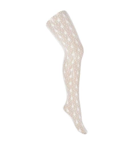 Condor Girls Lace Tights In Dusky Pink