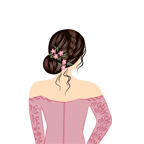 아름다운 소녀 삽화 아름다운 소녀 예쁜 여자 머리카락 Png 일러스트 및 Psd 이미지 무료 다운로드 Pngtree